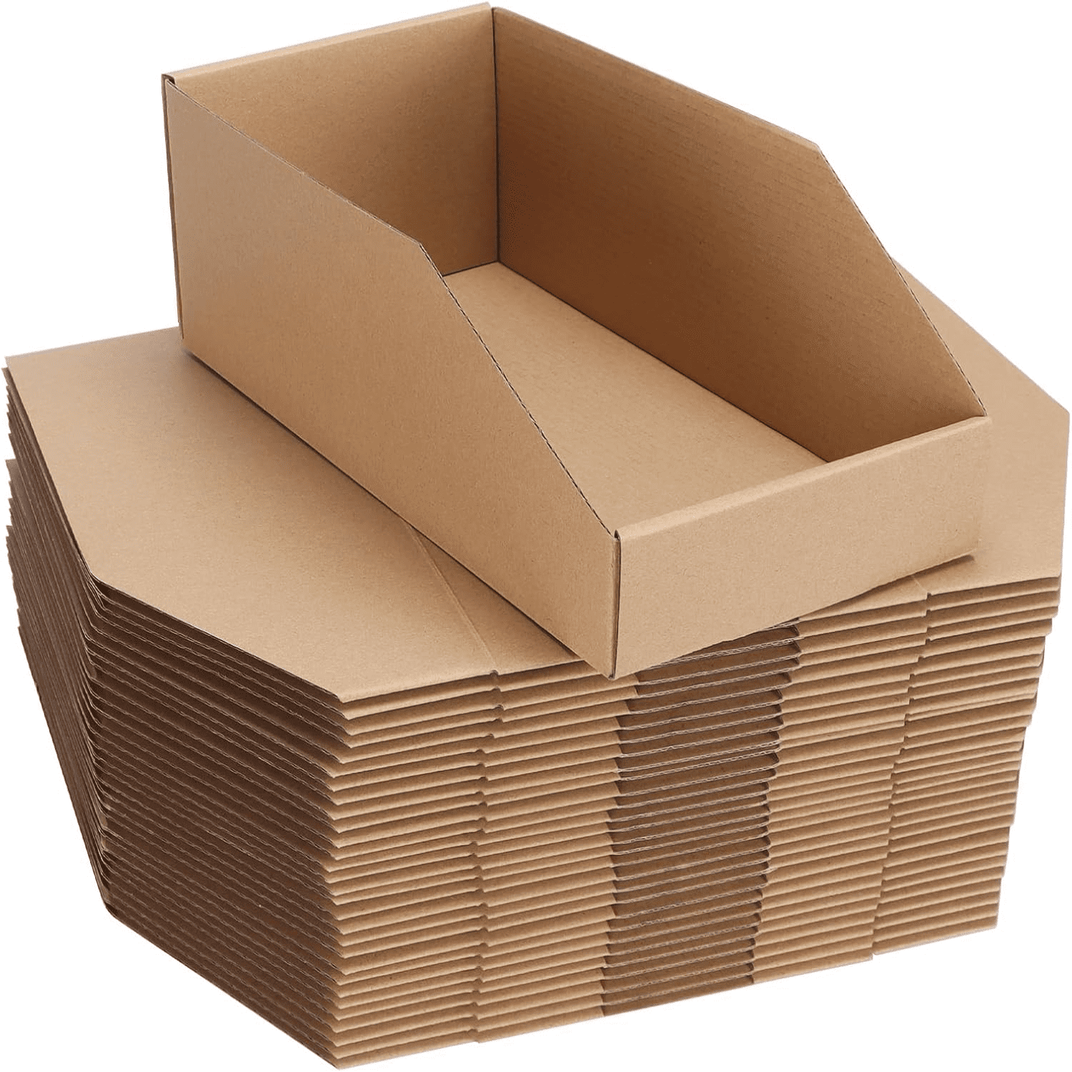 dxynlzq Cardboard Storage Bins Boxes 35 Packs 12x8x4.5 Inches Easy ...
