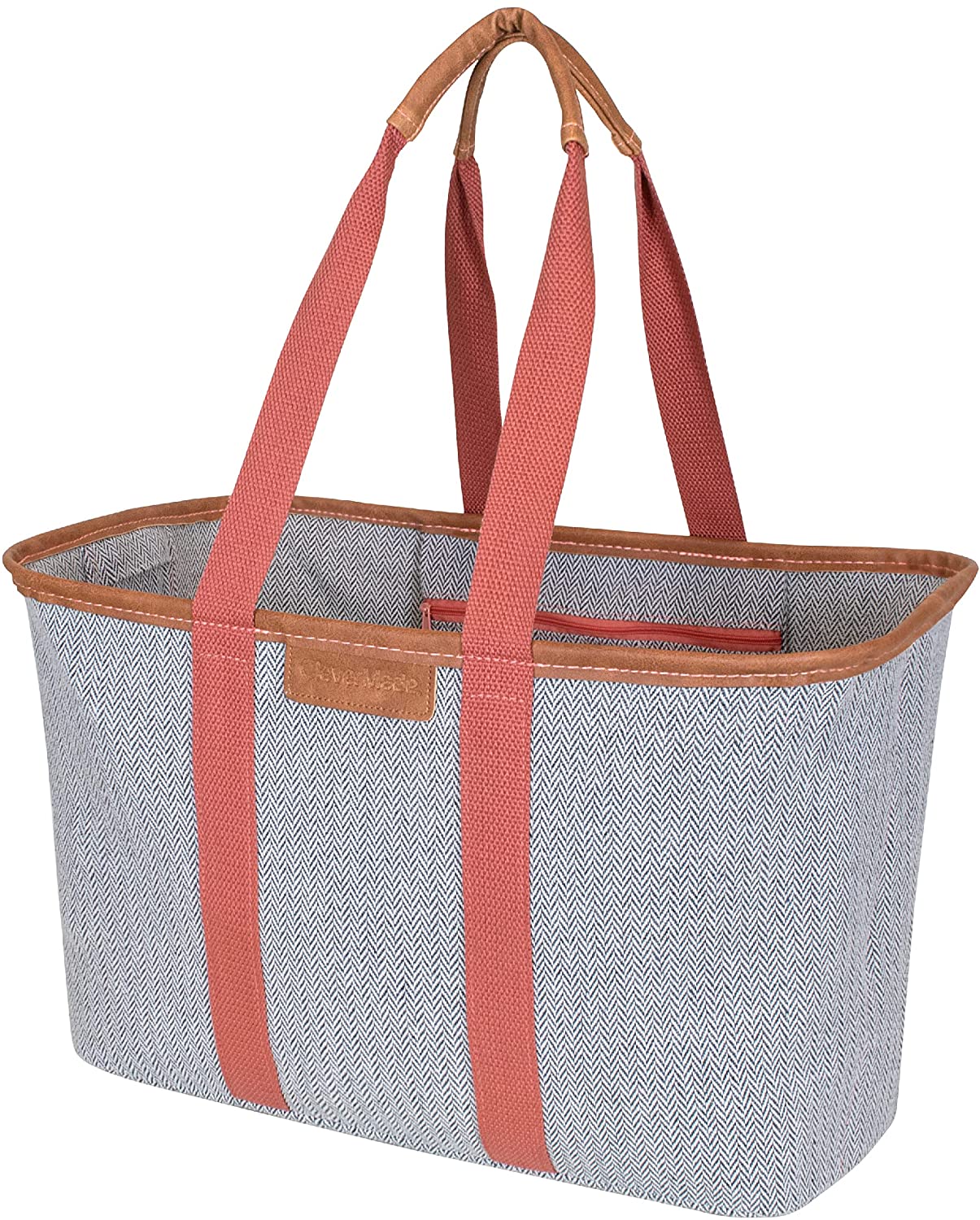 dxynlzq Collapsible LUXE Tote - Rose Herringbone 1 Pack 30L / 8 Gal ...