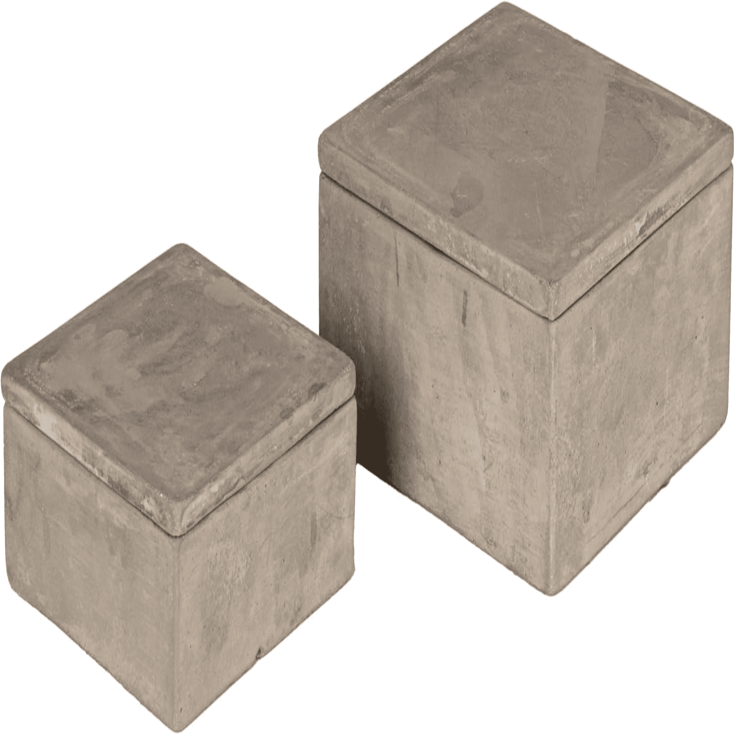 dxynlzq Contemporary Cement Boxes with Lids Grey - Walmart.com