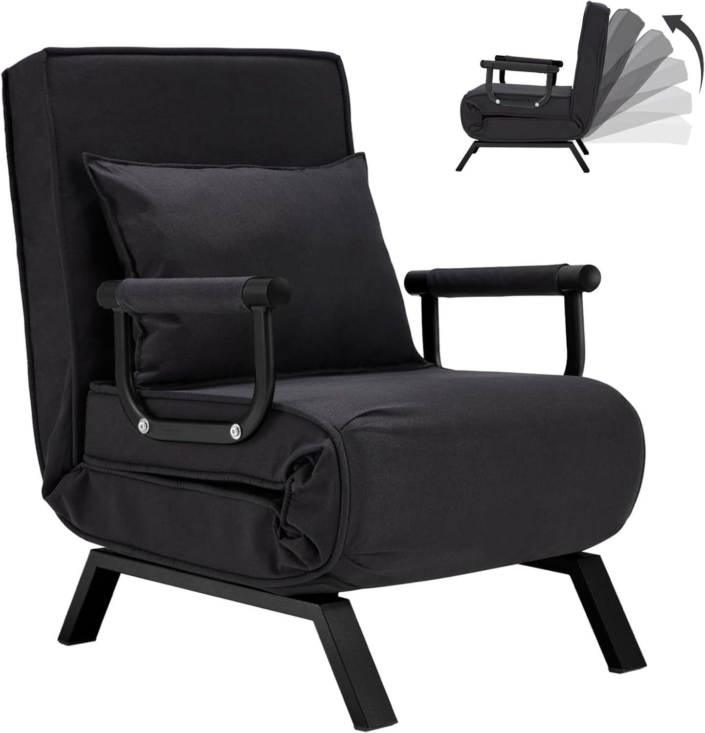 dxynlzq Convertible Sofa Bed Sleeper Chair Single Person Chaise Lounge ...