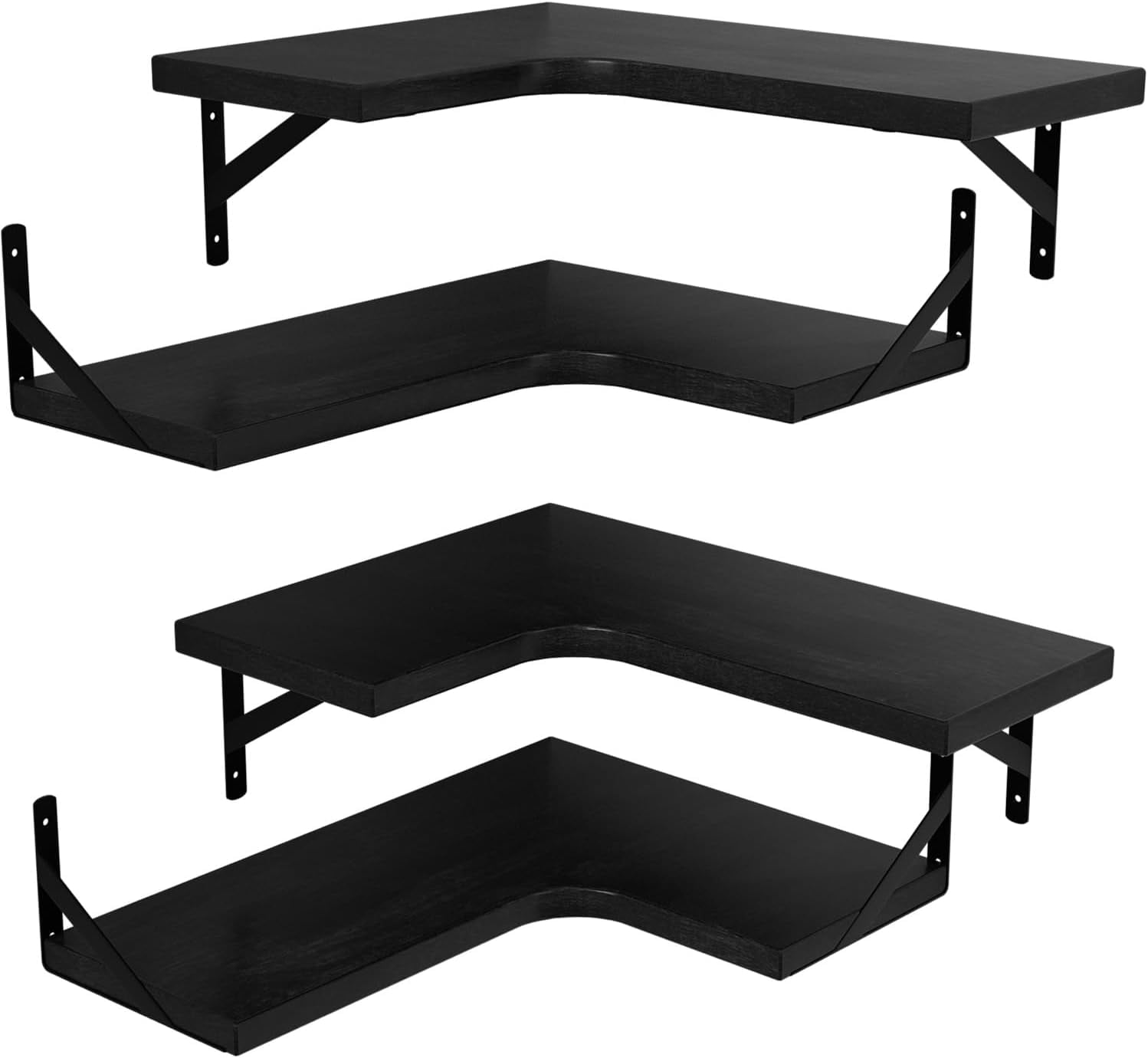 dxynlzq Corner Floating Shelves Hardwood Storage Shelves Cozy ...