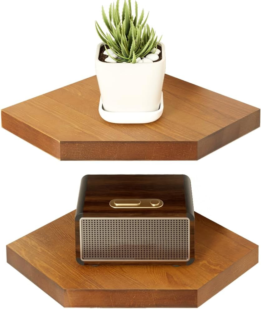 dxynlzq Corner Shelf Floating Wall Mount Display Shelves for Living ...