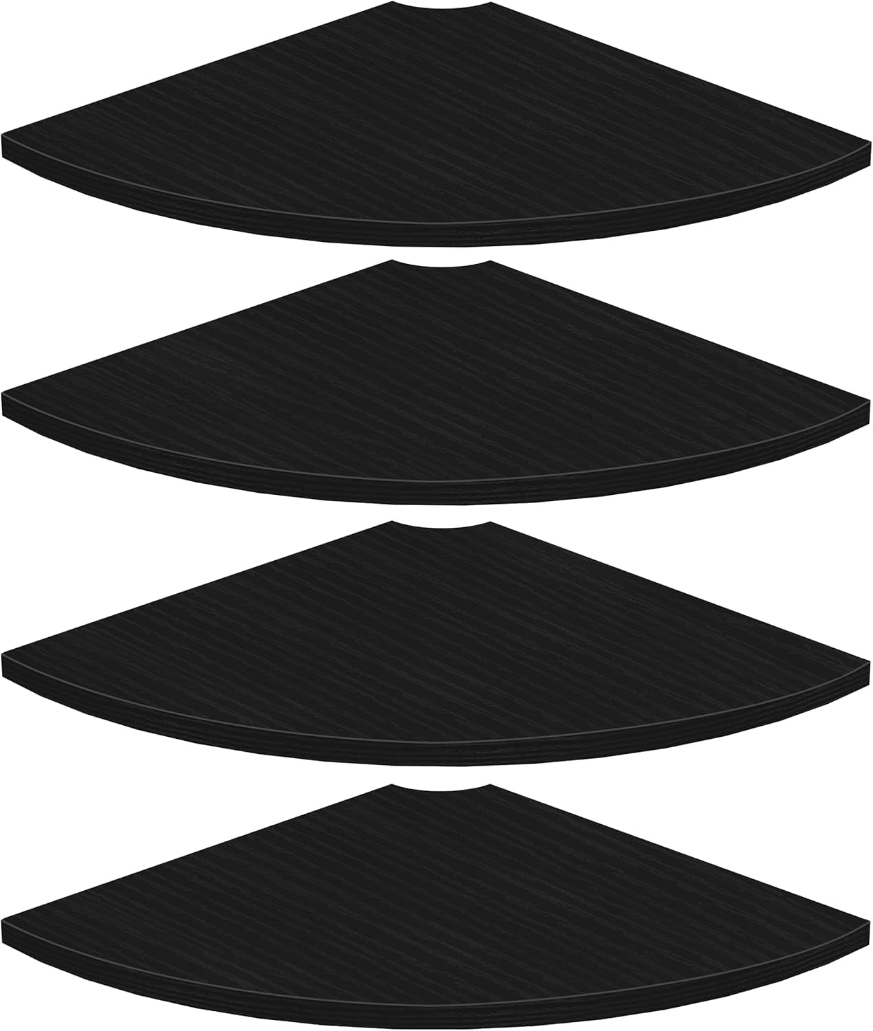 EIYEHOOMBIU Corner Wall Shelf 12 Inch Wide Round Corner Floating ...