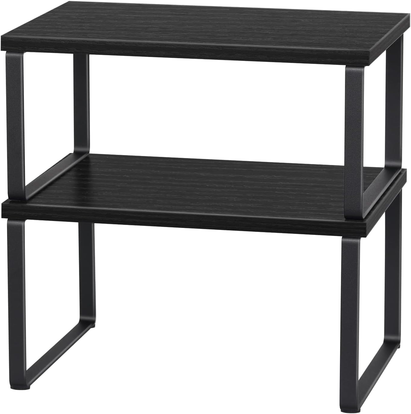 dxynlzq Counter Shelf Organizer Wood Kitchen Cabinet Shelves Expandable ...