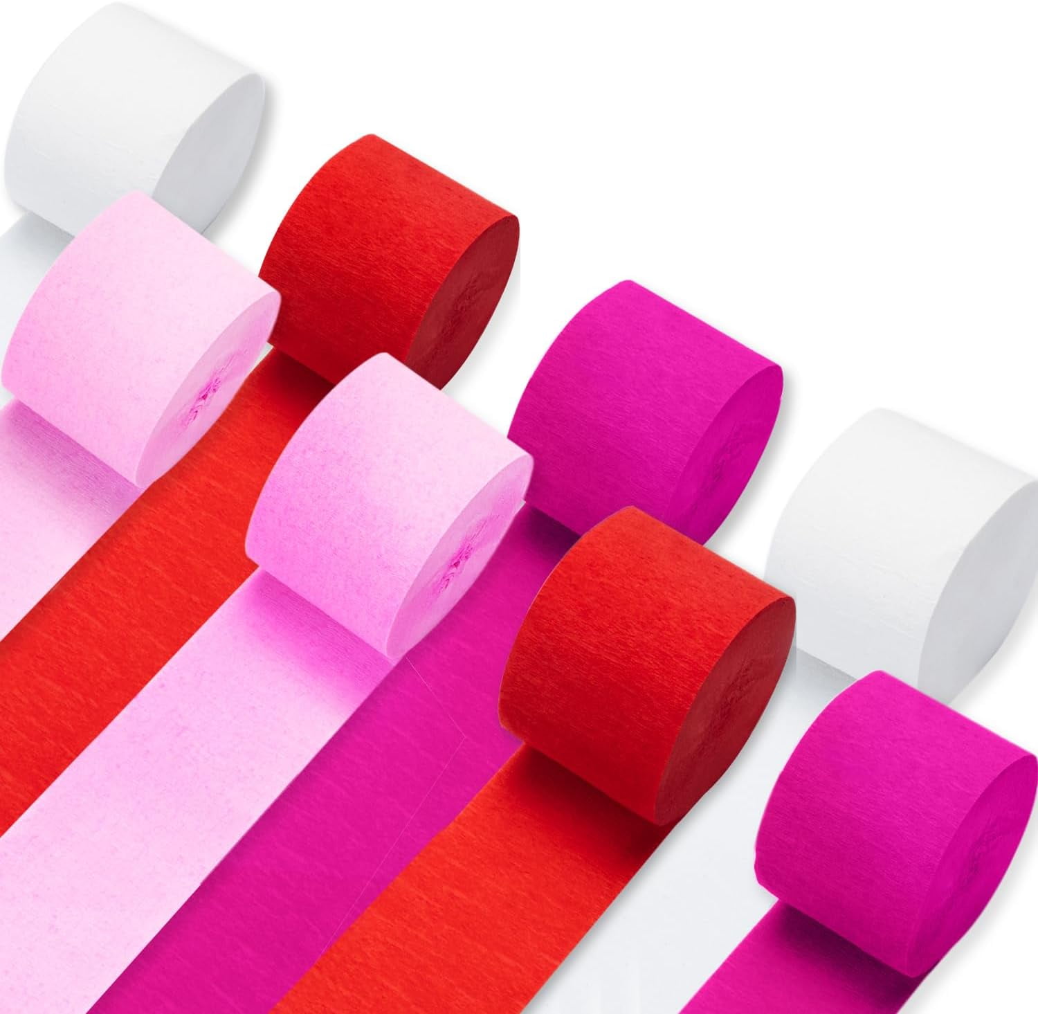 czqnlg Crepe Paper Streamers 8 Rolls 656ft Orange Purple Black Green ...