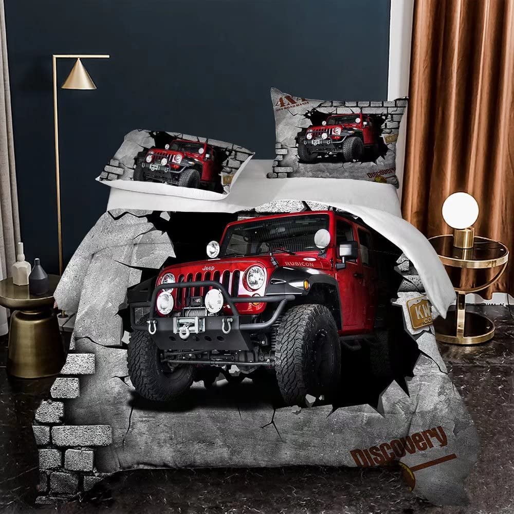 dxynlzq Decor Comforter Set Jeep 4X4 Vehicle One Click Repaint Never ...