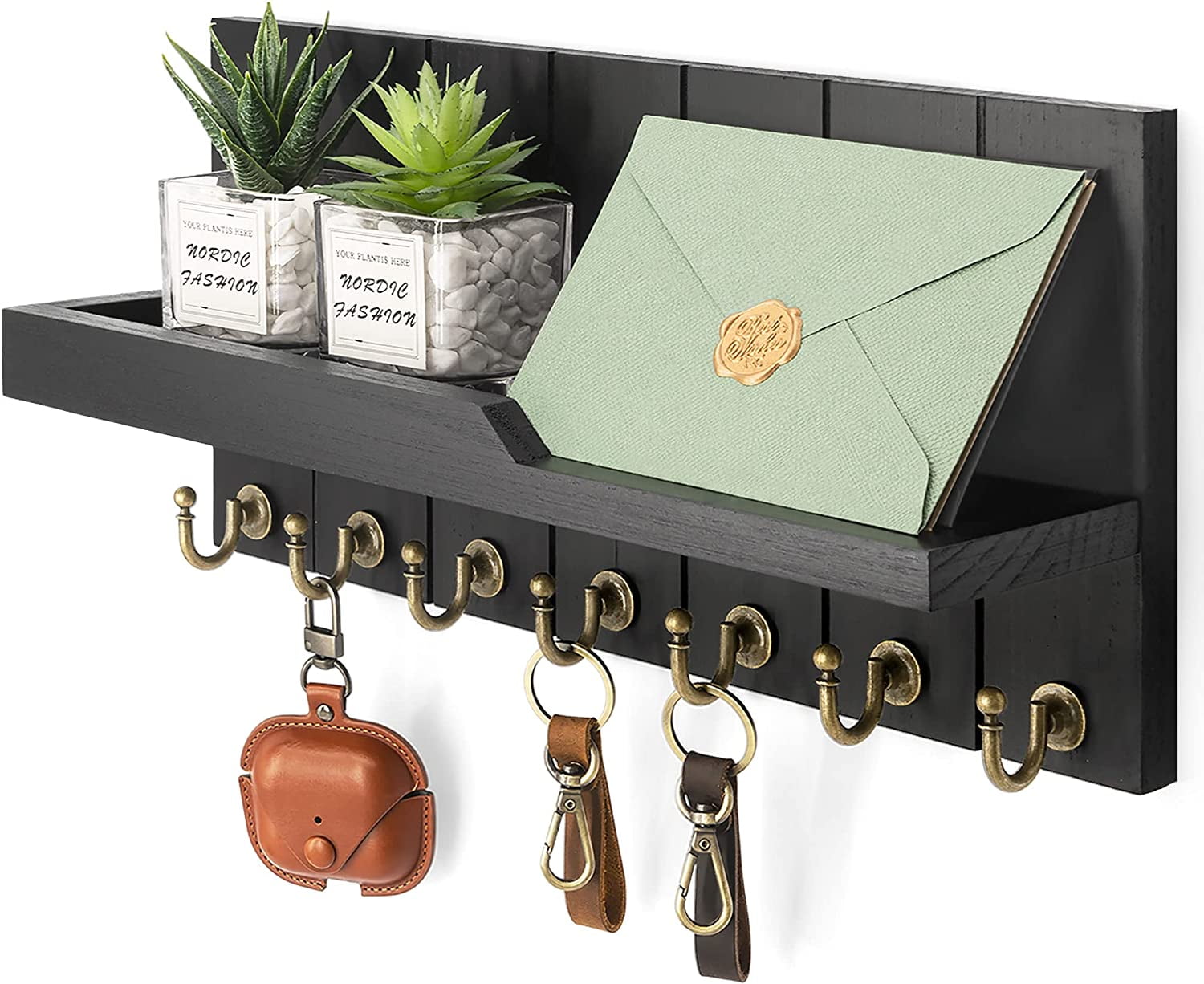 Vision Decorative Key and Mail Holder for Wall - Farmhouse 15 Inches ...