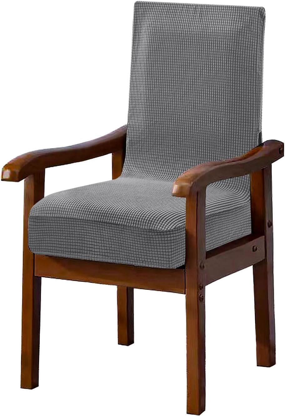 dxynlzq Deep Grey Arm Chair Covers for Dining Chairs Stretchy Chair ...