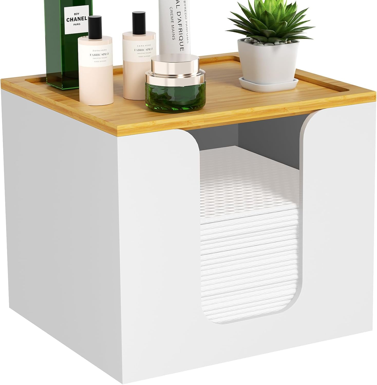 dxynlzq Disposable Face Towel Holder Box Acrylic Facial Container for ...