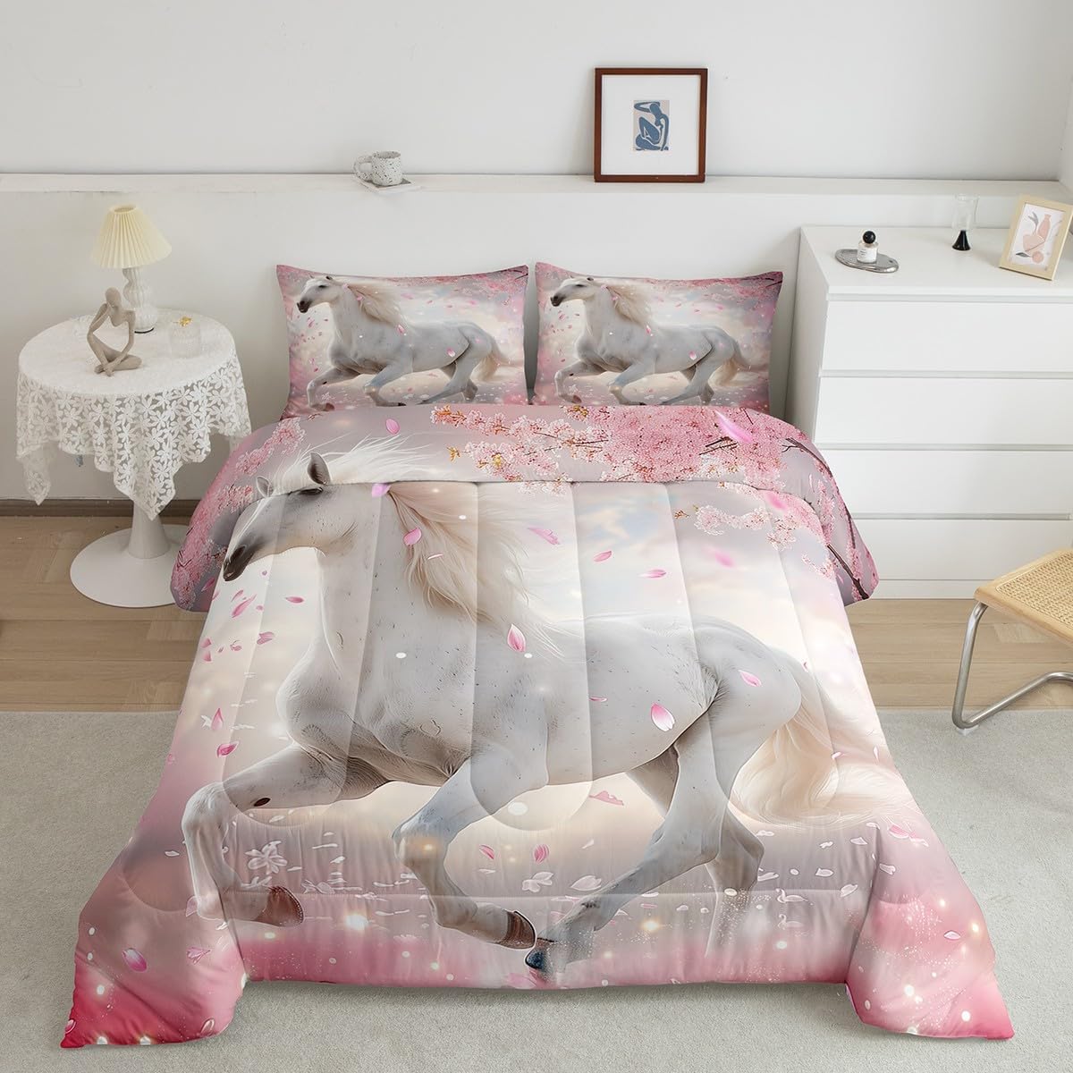 dxynlzq Dog Side and My Side Comforter Set King Size for Couple Women ...