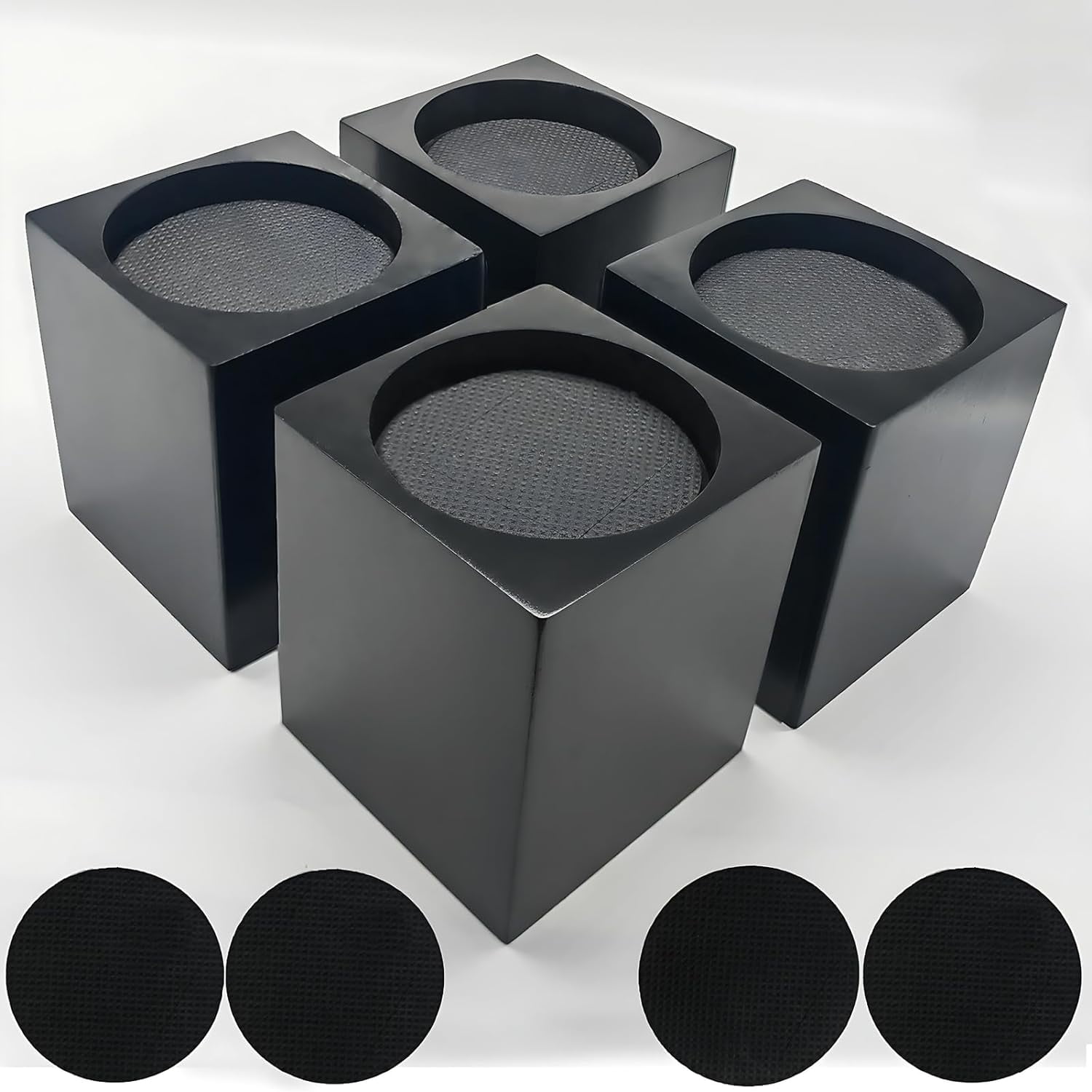 dxynlzq ECOGREDA Wood Bed Furniture Risers 4 Inch Heavy Duty Risers ...