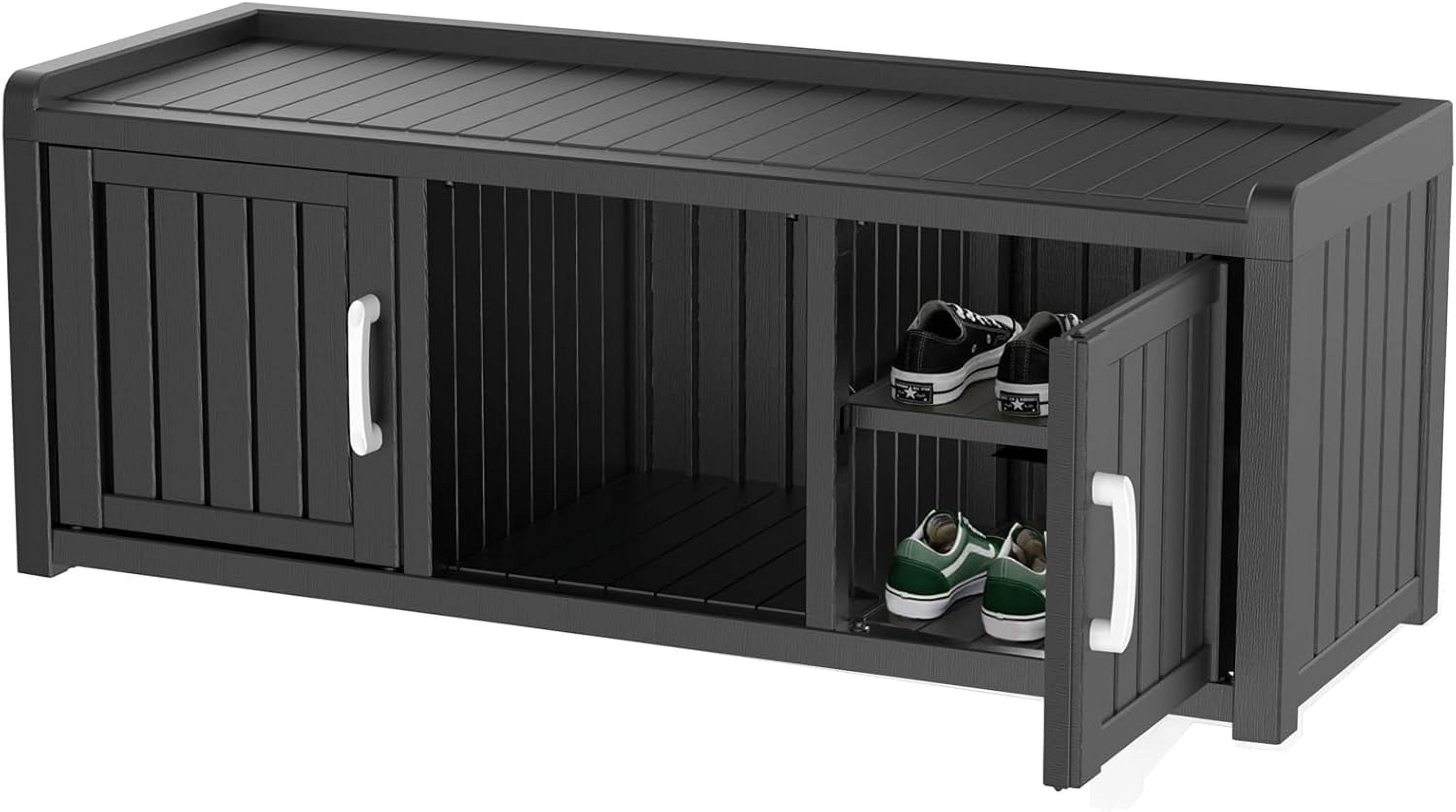 dxynlzq EasyUp Entryway Shoe Bench with Storage Hallway Bench with ...