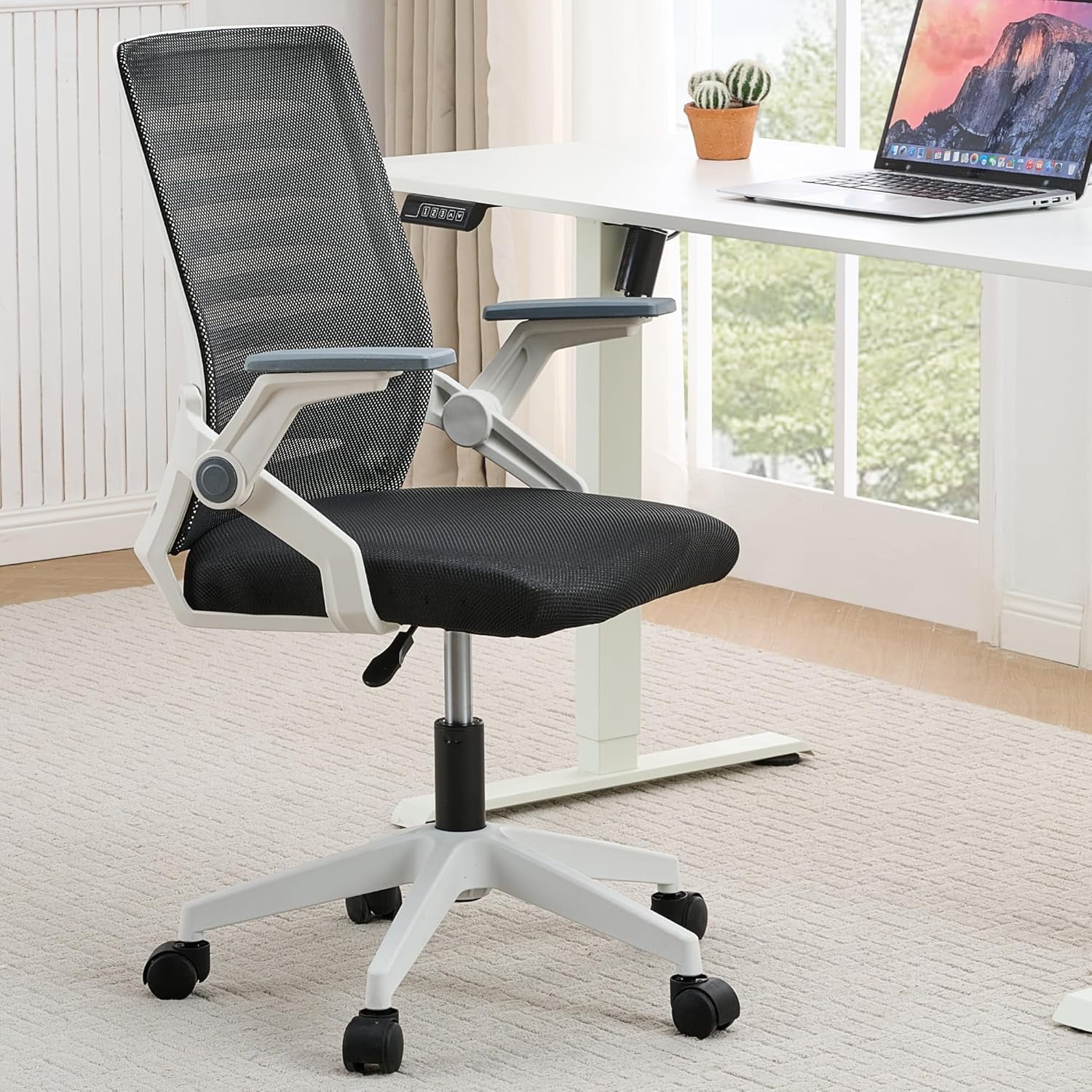 Hltser Ergonomic Home Office Desk Chair Breathable Mesh Computer Chairs ...