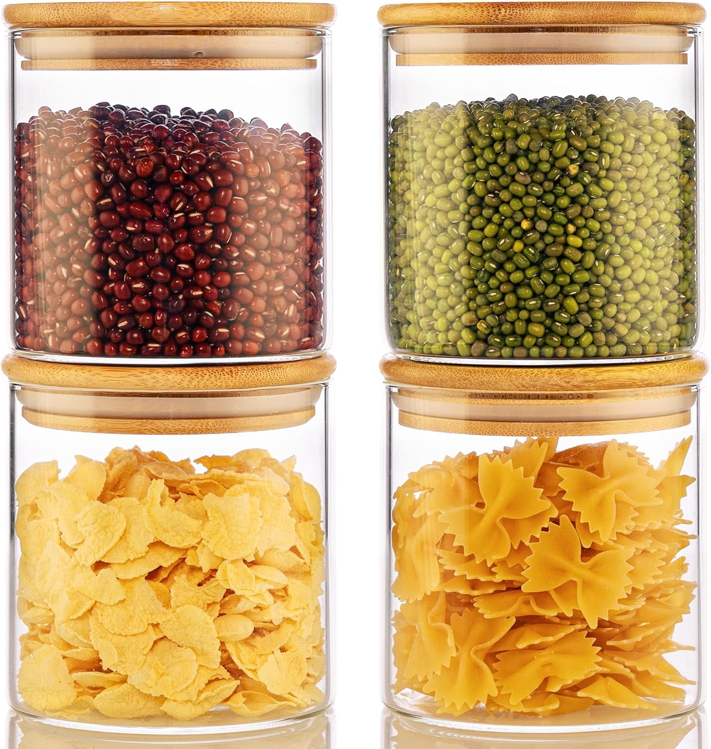 dxynlzq Extra Large Glass Flour and Sugar Storage Containers with ...