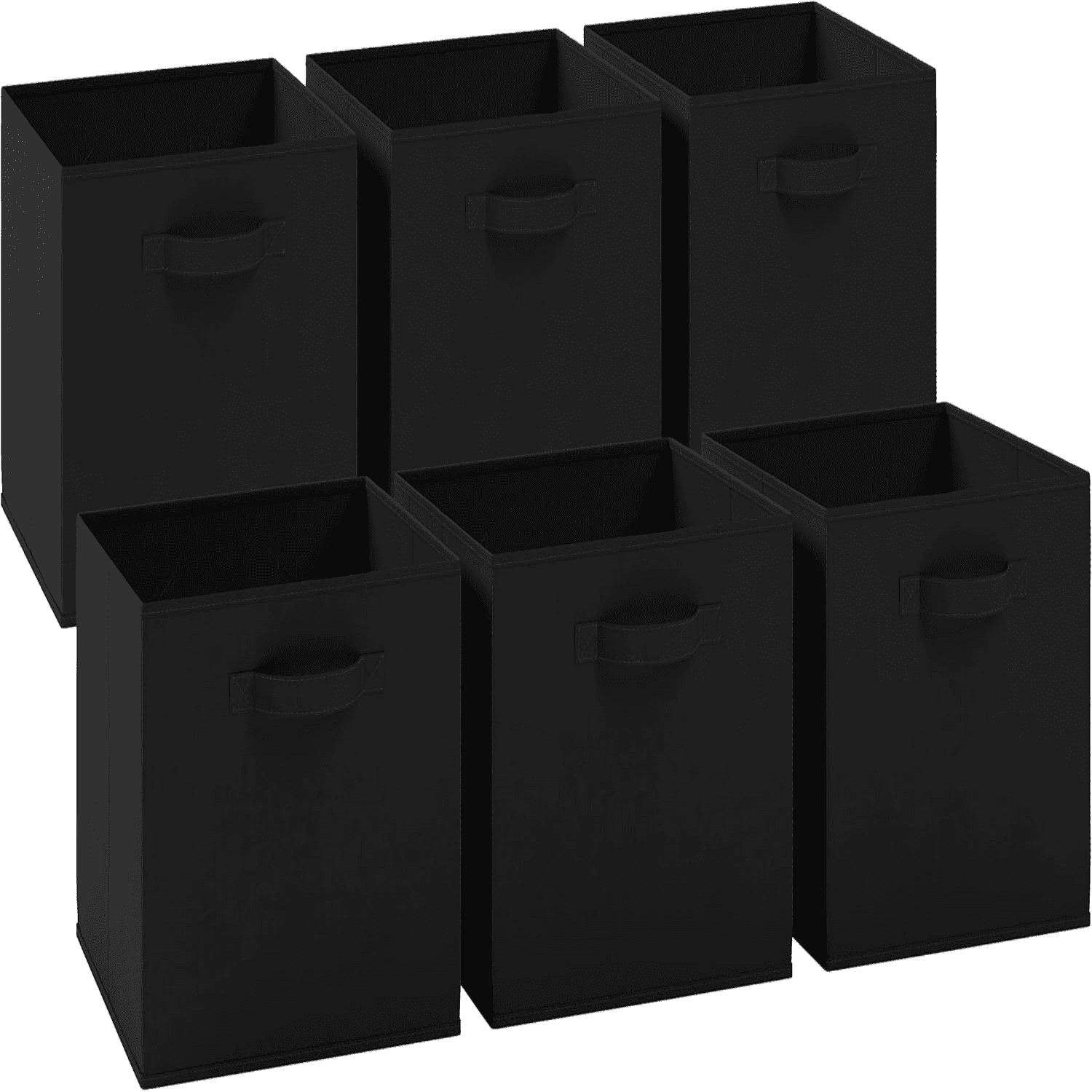 dxynlzq Fabric Storage Cubes - 6 Pack Heavy Duty Solid Navy Bins - 13 ...