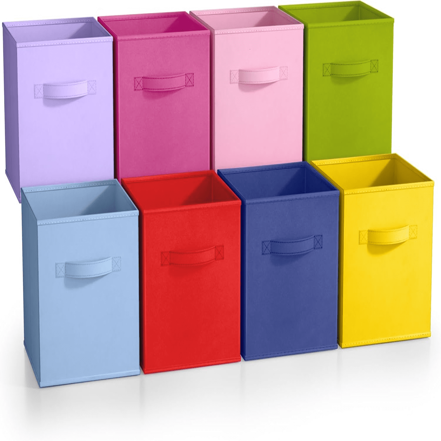dxynlzq Fabric Storage Cubes - 8 Foldable Storage Bins for Organizing ...
