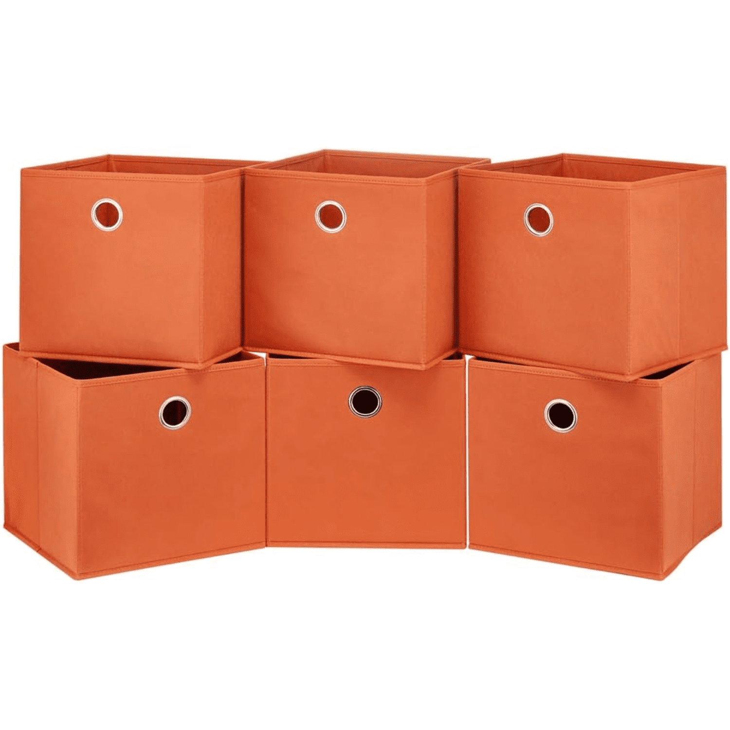 dxynlzq Fabric Storage Cubes Bins Blue Teal Printed Vertical Stripe ...