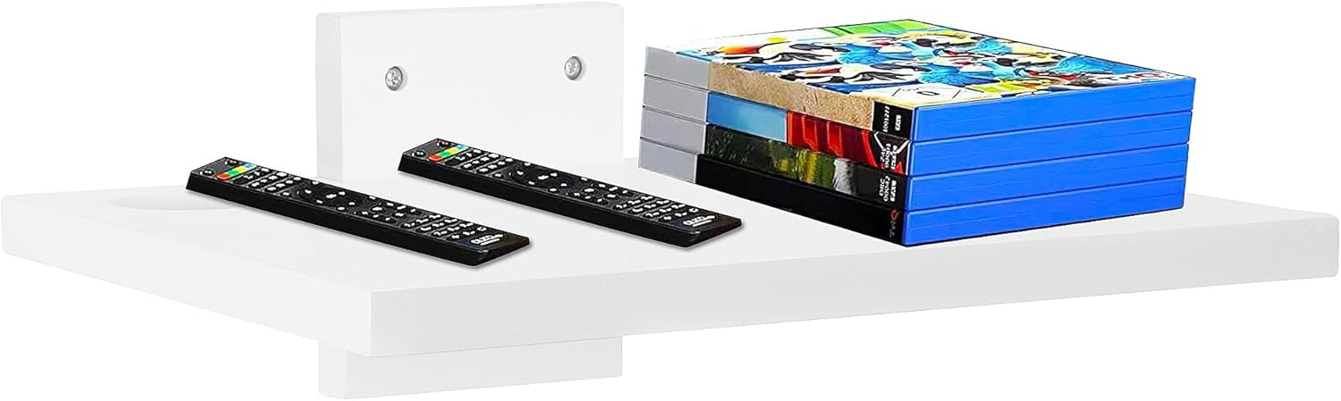 dxynlzq Floating Projector Wall Mount TV Shelf Wooden Wall Mounted ...