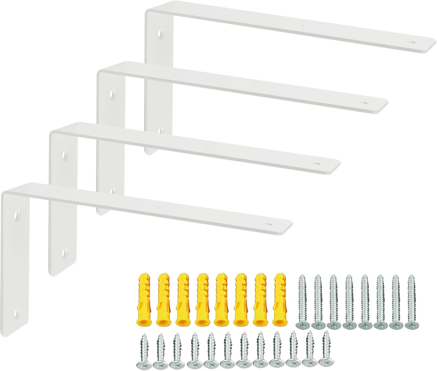 dxynlzq Floating Shelf Heavy Duty L-Shaped Wall - White Angle Corner ...