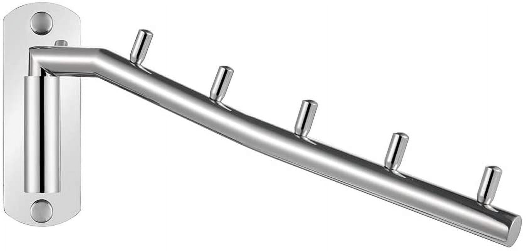 dxynlzq Folding Clothes Hanger Rack Stainless Steel Swing Arm Hook ...