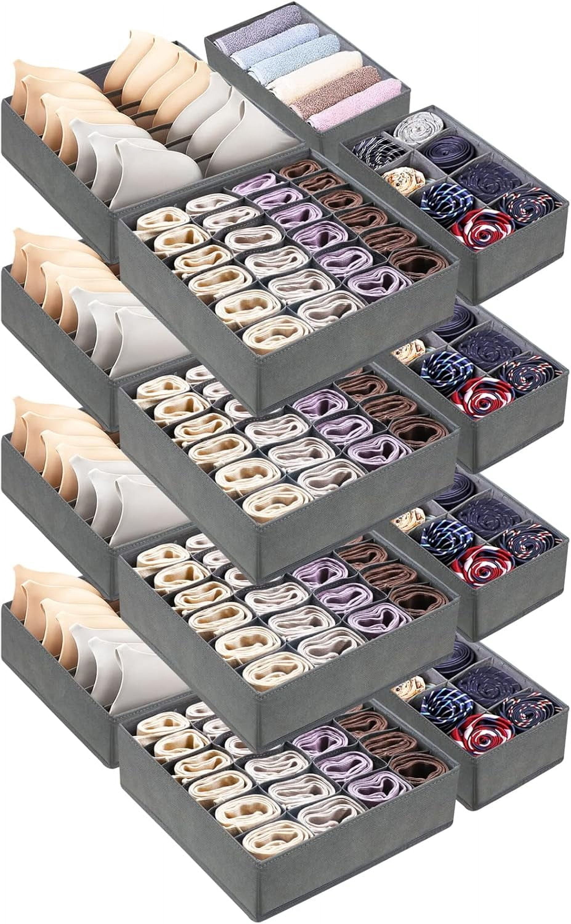 dxynlzq HCOCM 16 Packs Underwear Drawer Organizer Underwear and Bras ...