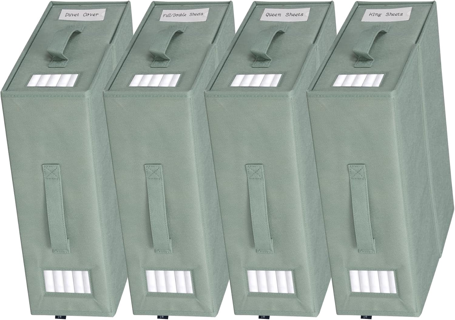 dxynlzq HCOCM 4 Pack Foldable Bed Sheet Organizers and Storage - Double ...