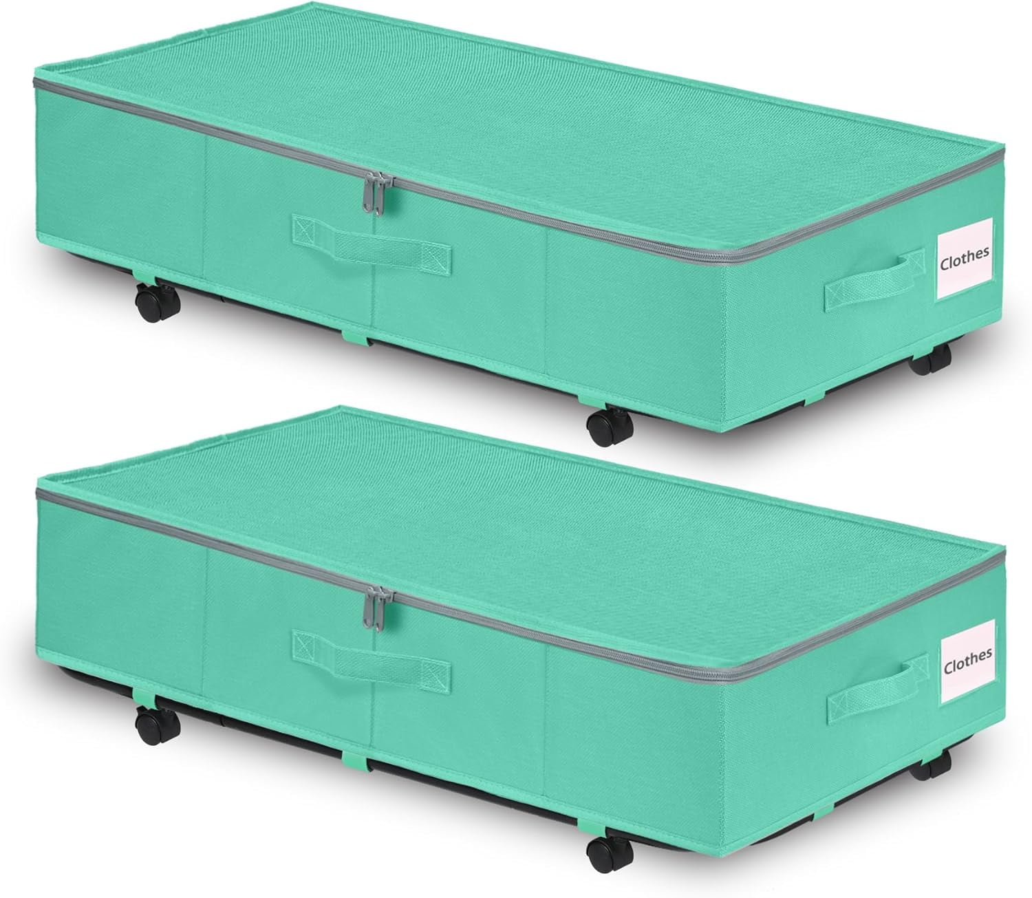 dxynlzq HCOCM Under Bed Storage With Wheels & Lid 48l Rolling Underbed ...