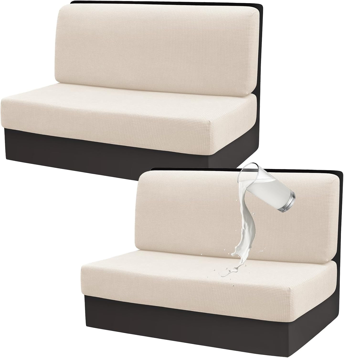 dxynlzq HIPOTY RV Dinette Cushion Set of 2 Waterproof Stretch Camper ...
