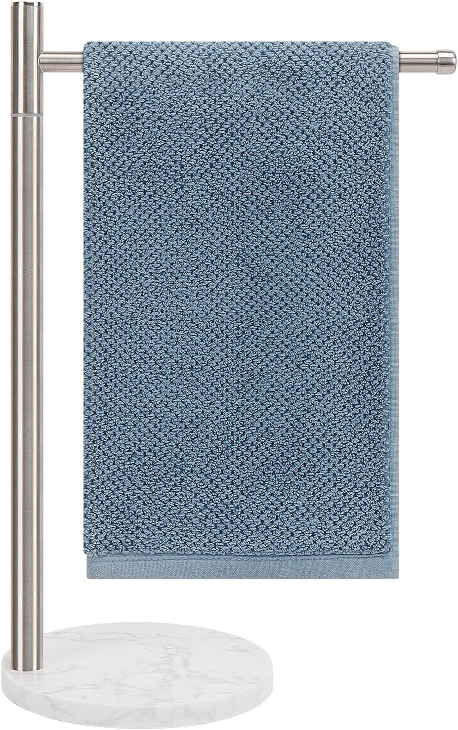 dxynlzq Hand Towel Holder F-Shape Hand Towel Stand with Marble Base ...