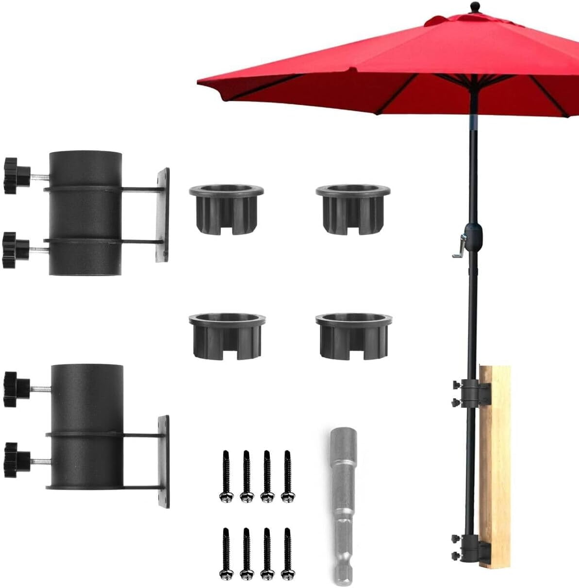 dxynlzq Holder Stainless Steel Base and Mount Bracket for Deck Railing ...