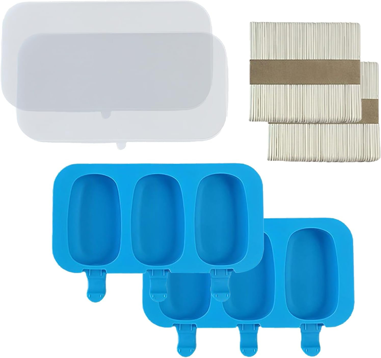 dxynlzq Homemade Popsicle Silicone Molds with Lid Popsicle Molds BPA ...