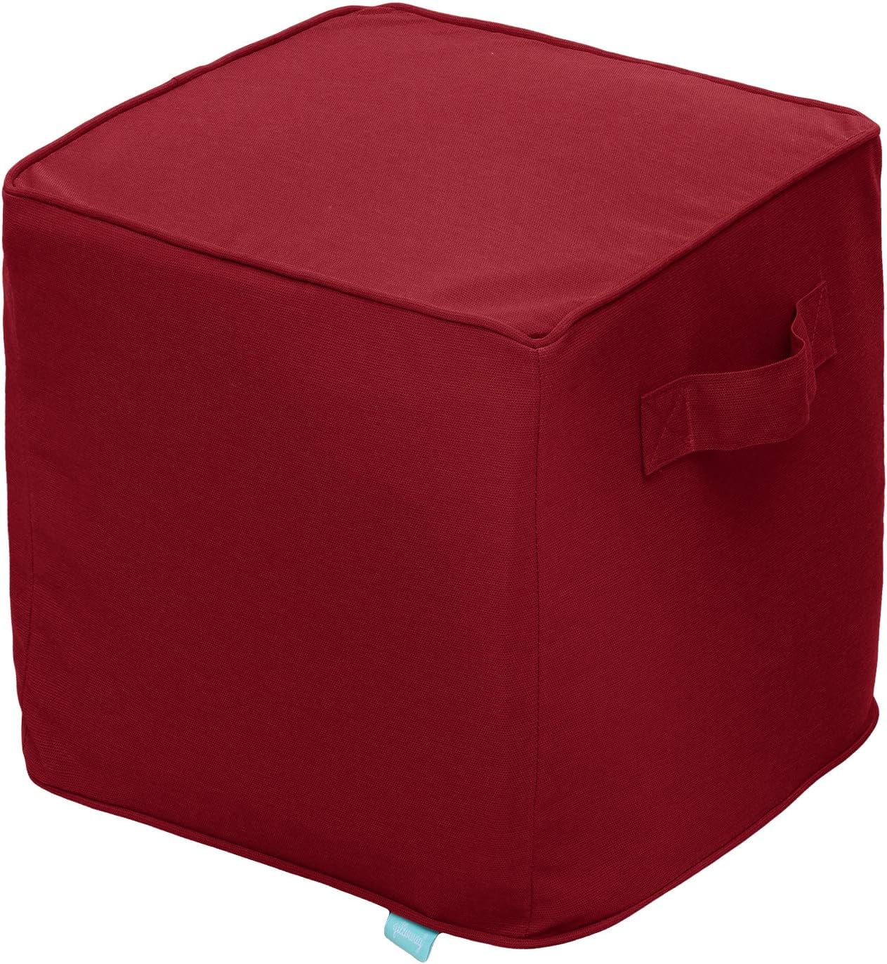 CTGUVBHKN Indoor/Outdoor Inflatable Stool Ottoman Pouf Cube 16" All ...