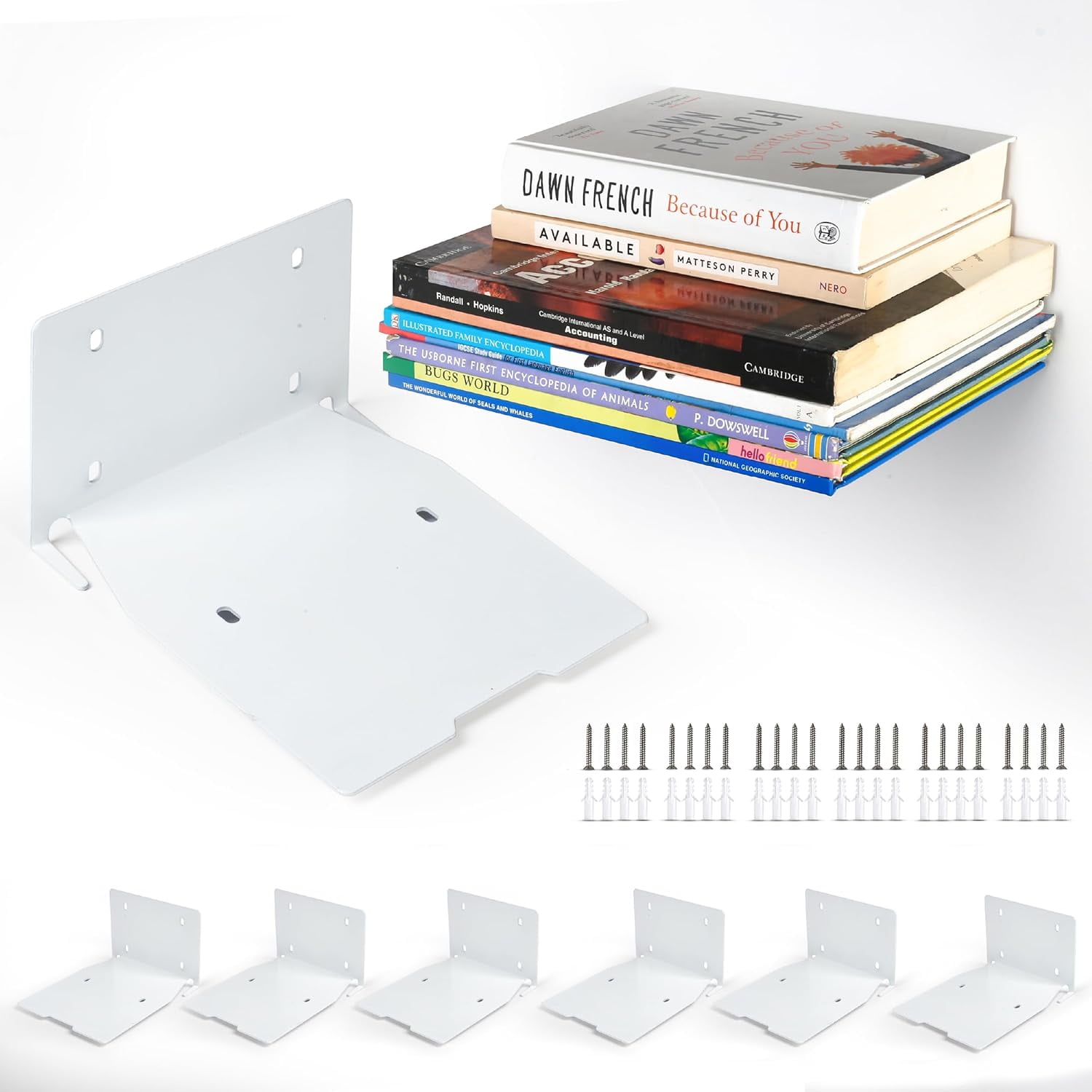 dxynlzq Invisible Floating Book Shelves for Wall Heavy-Duty Steel ...