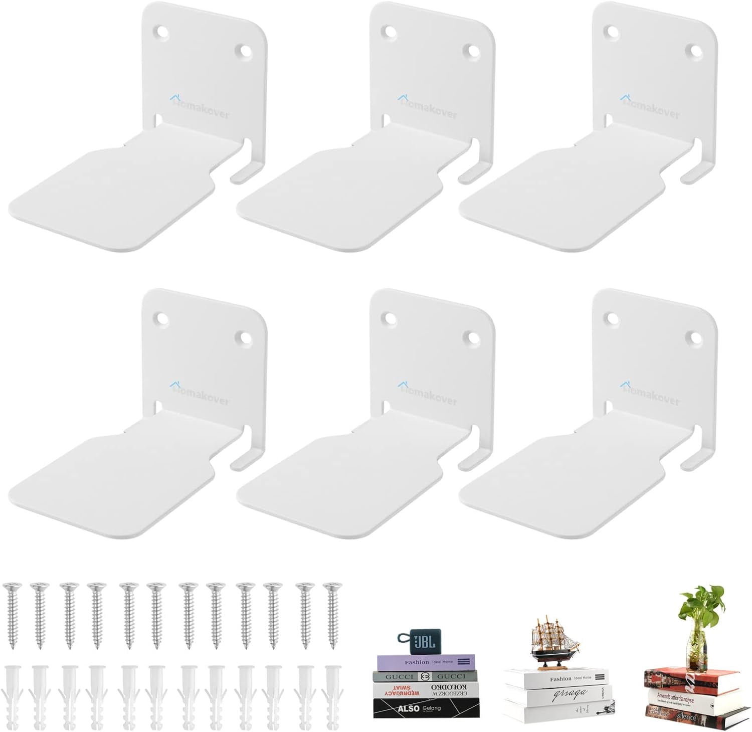 dxynlzq Invisible Floating Bookshelves Wall Mounted Heavy-Duty ...