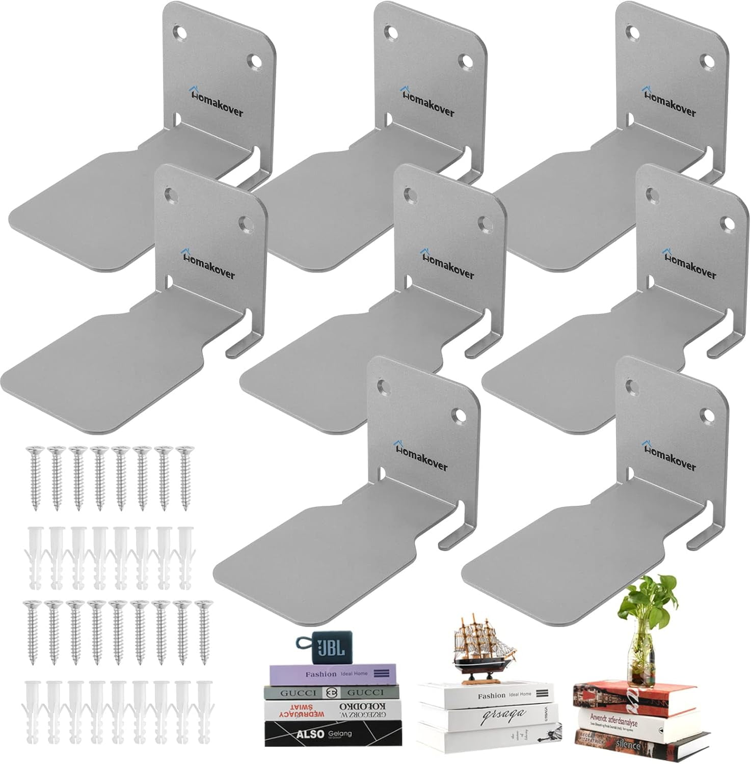 dxynlzq Invisible Floating Bookshelves Wall Mounted Heavy-Duty ...