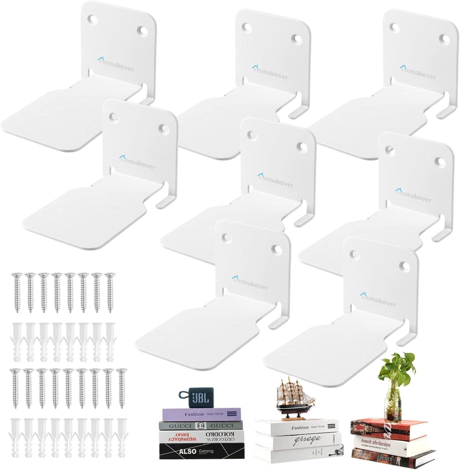 dxynlzq Invisible Floating Bookshelves Wall Mounted Heavy-Duty ...