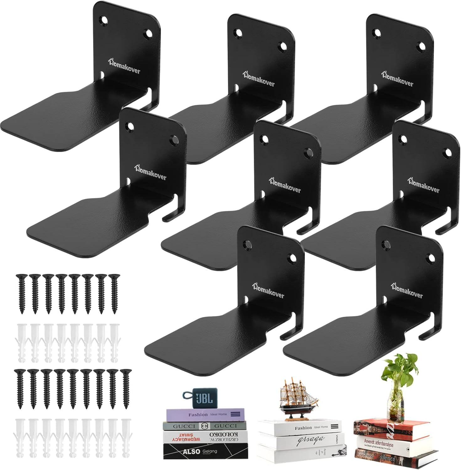 dxynlzq Invisible Floating Bookshelves Wall Mounted Heavy-Duty ...