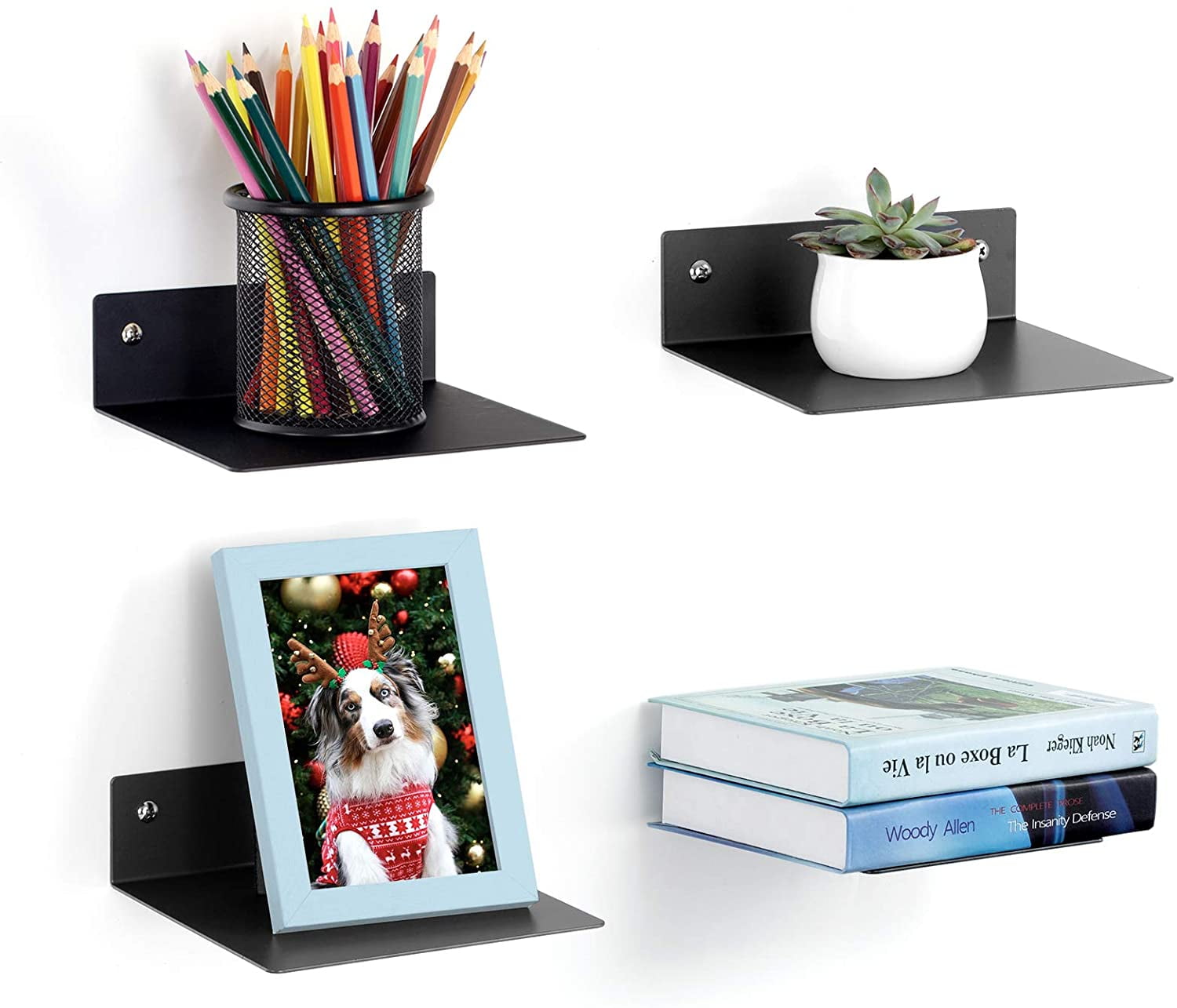 dxynlzq JKLCH LTKIF ELSKER& Small Floating Shelf Pack Metal Floating ...
