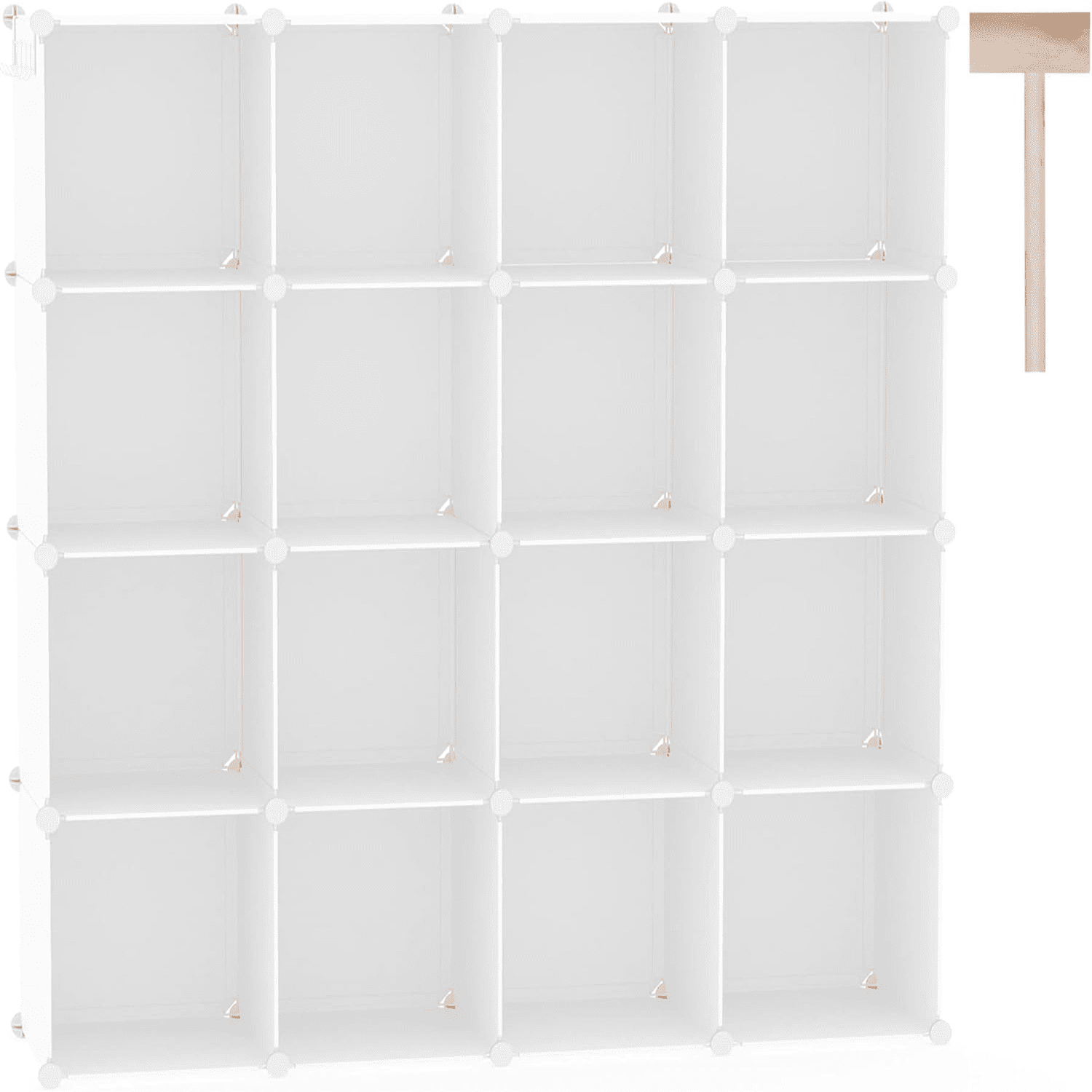 chdqwer KFHDMCV C&AHOME Cube Storage Organizer 16-Cube Shelves Units ...