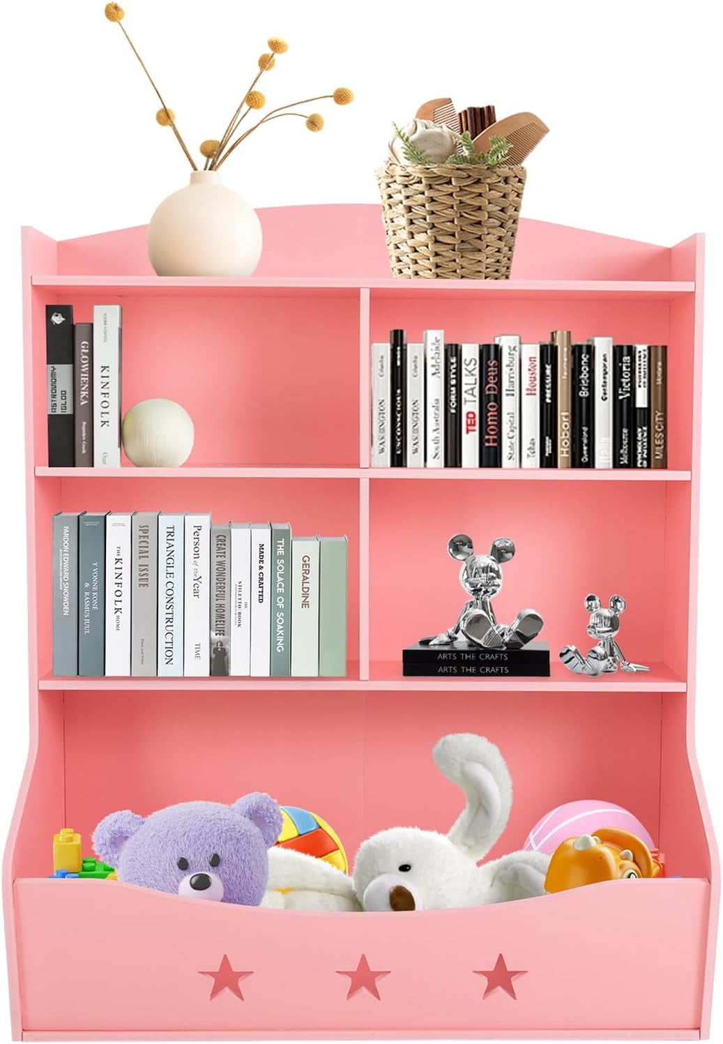 dxynlzq Kids Bookshelf Three-and--Half Tier Kids' Storage Organizer ...