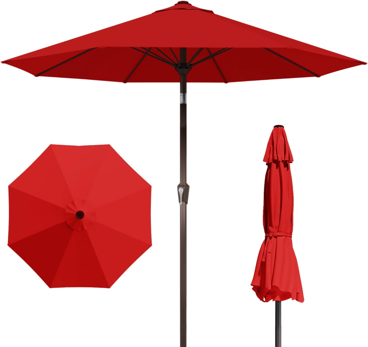 dxynlzq Kingdom 9FT with Fiberglass Ribs Market Table with Crank and ...