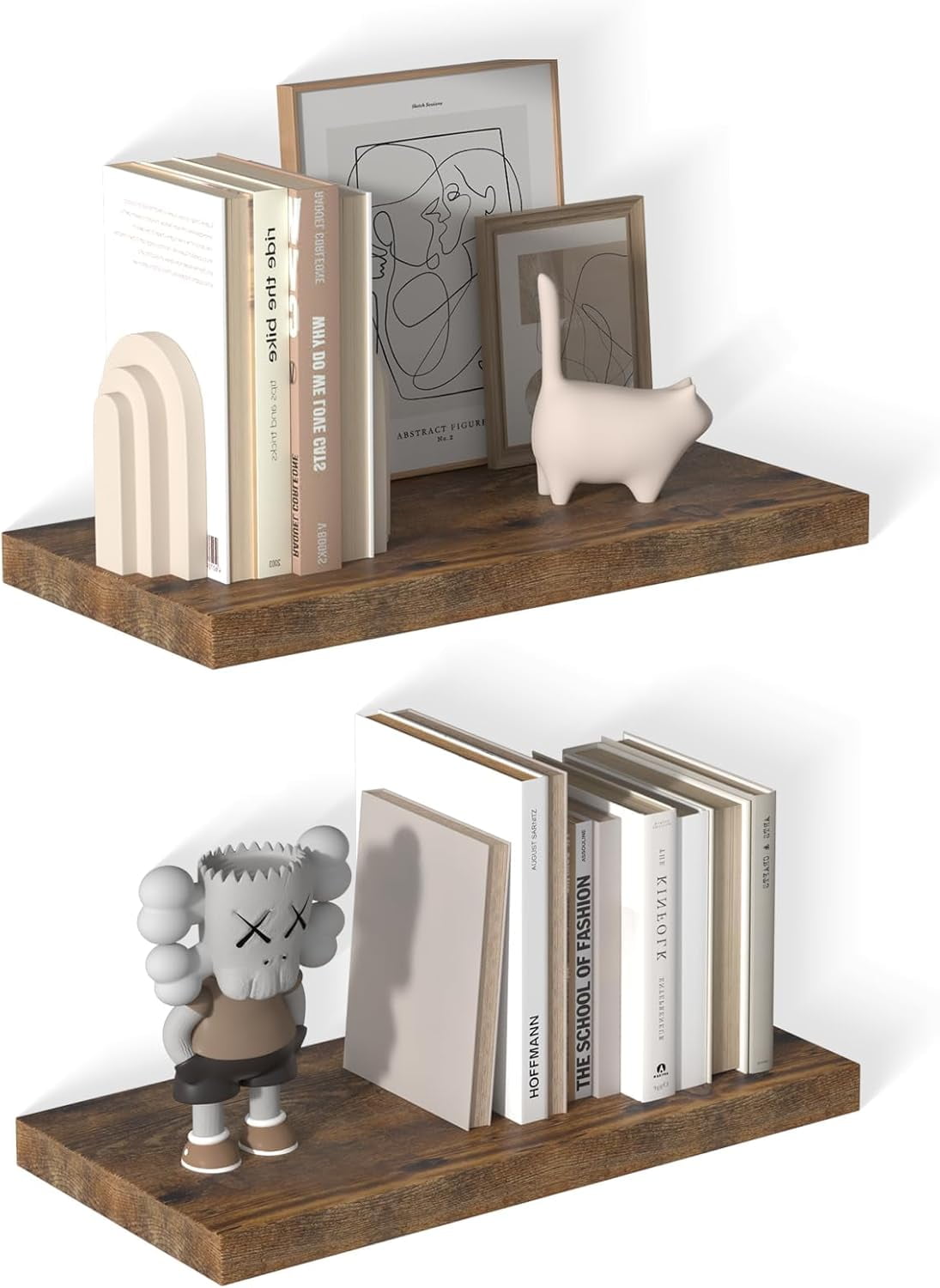 dxynlzq Large Floating Shelves for Wall 24" W x 12" D x 1.2" H Deep ...