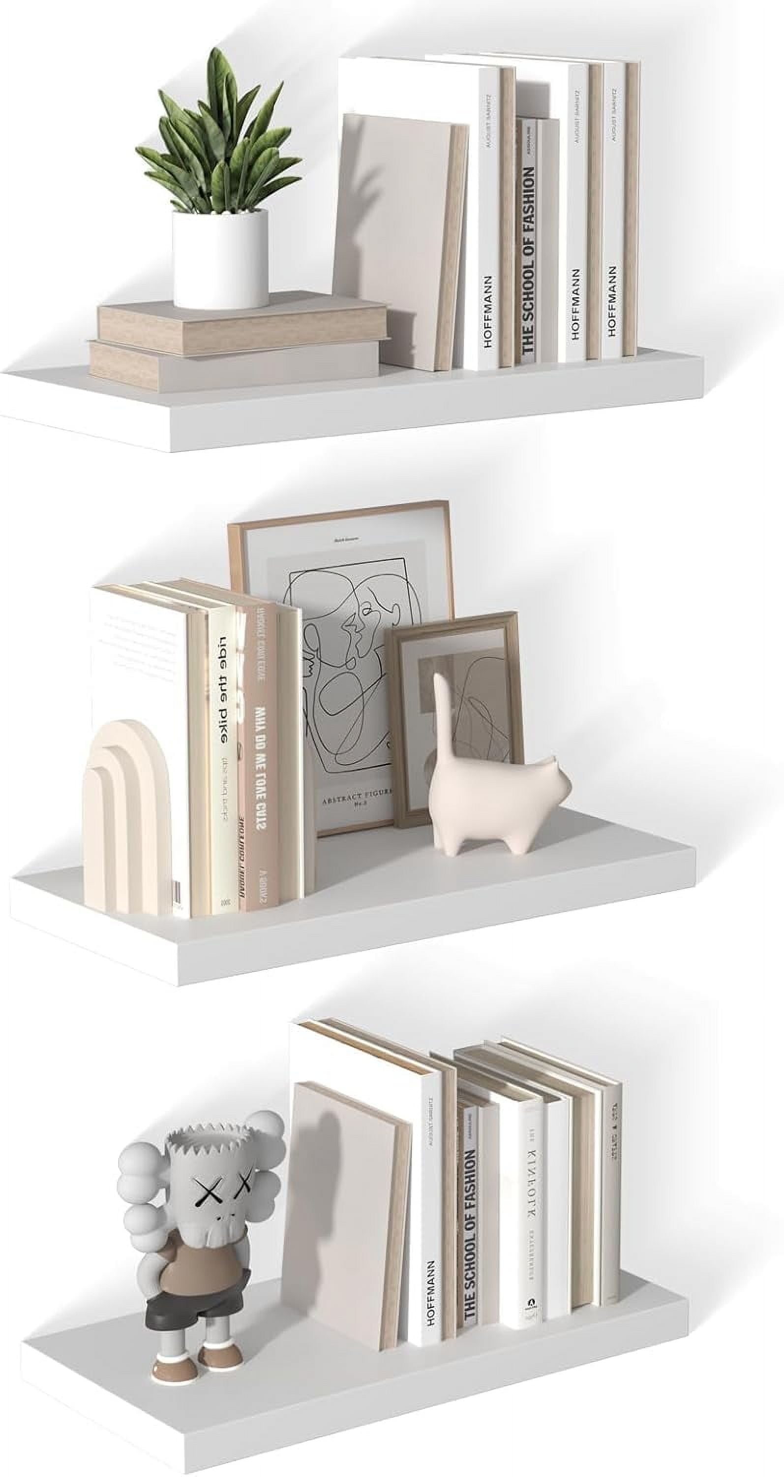 dxynlzq Large Floating Shelves for Wall 24" W x 12" D x 1.2" H Deep ...