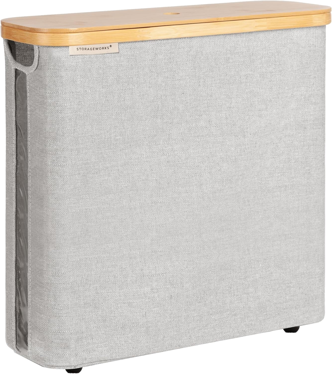 dxynlzq Large Toilet Paper Storage Basket Papers Container with Bamboo ...