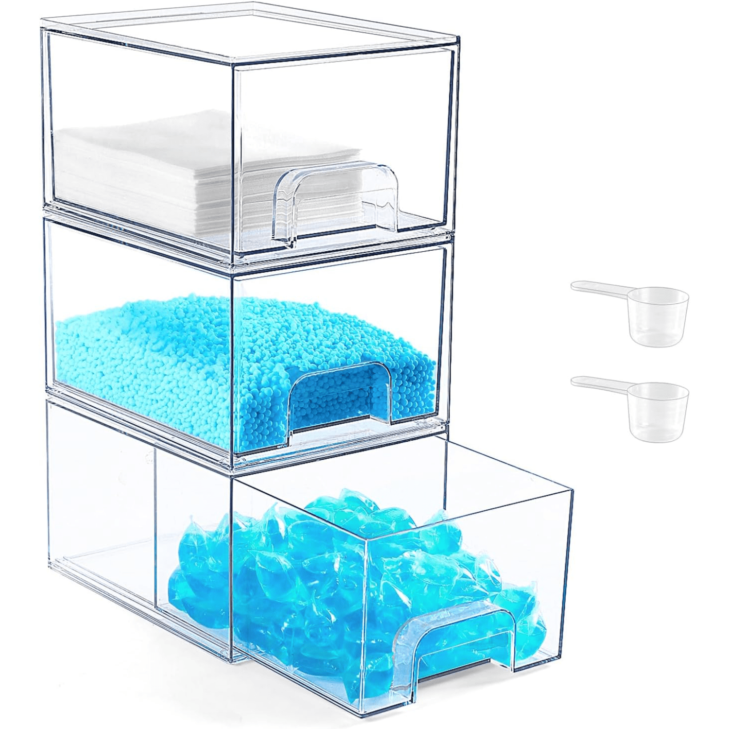 hltuyspb Laundry Pods Container and Dryer Sheet Holder Set Dishwasher ...