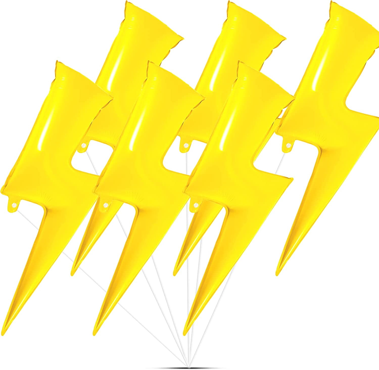 dxynlzq Lightning Bolt Foil Party Balloons 45 Inch Flash Foil Lightning ...