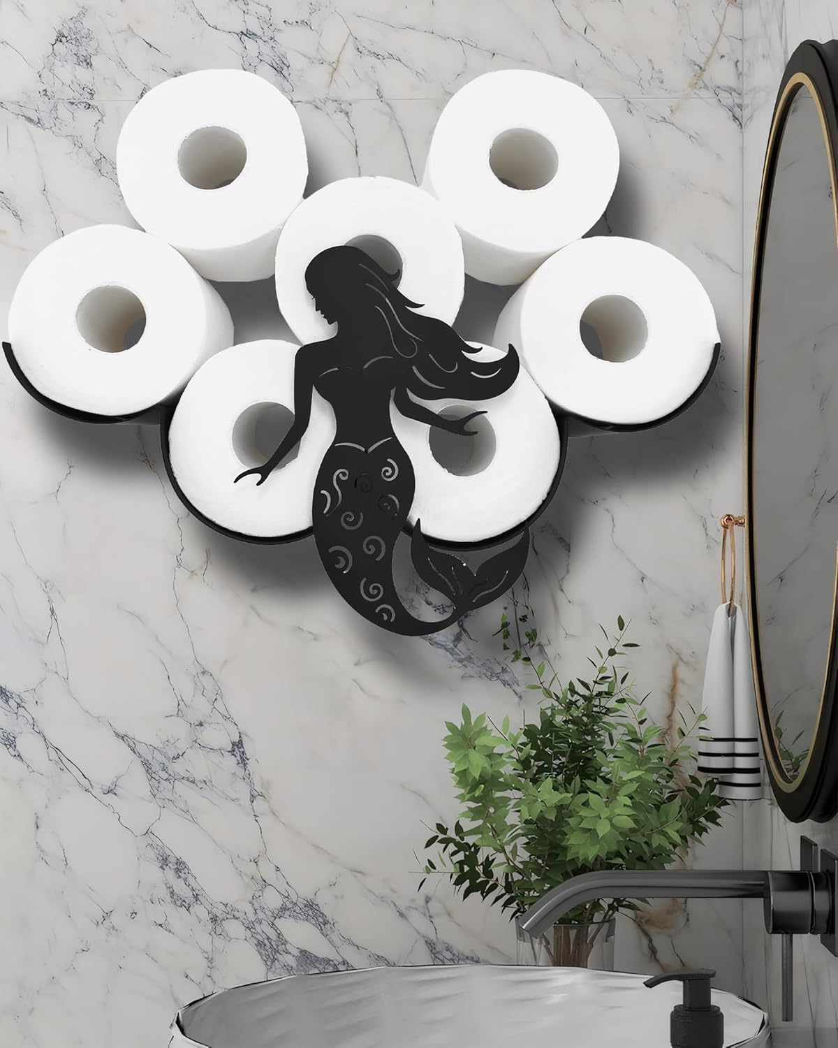 dxynlzq Lover Dog Black Metal Paper Holder Decorative FreeStanding ...