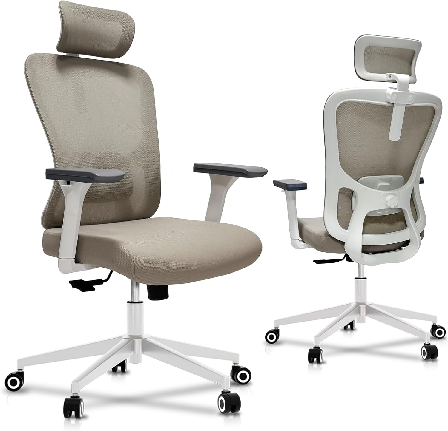 dxynlzq Mesh Chair Ergonomic Computer Chairs with Lumbar Support Mesh ...