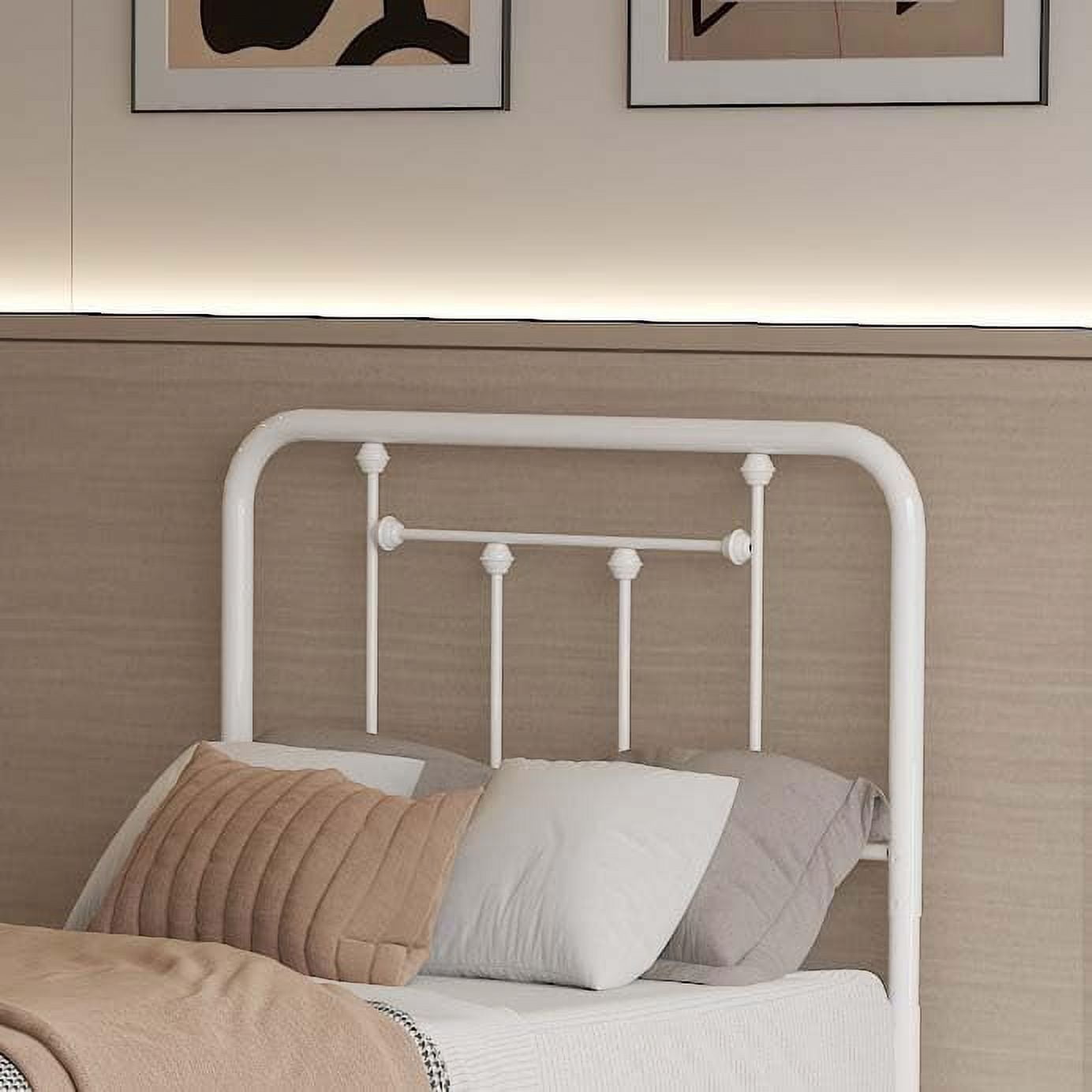 dxynlzq Metal Headboard King Size Headboard Black Metal Construction ...