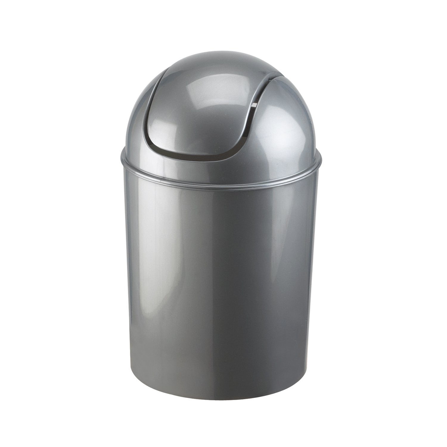1.25-Gallon Mini Waste Can w/Swing-Top Lid - Small Garbage Bin for ...